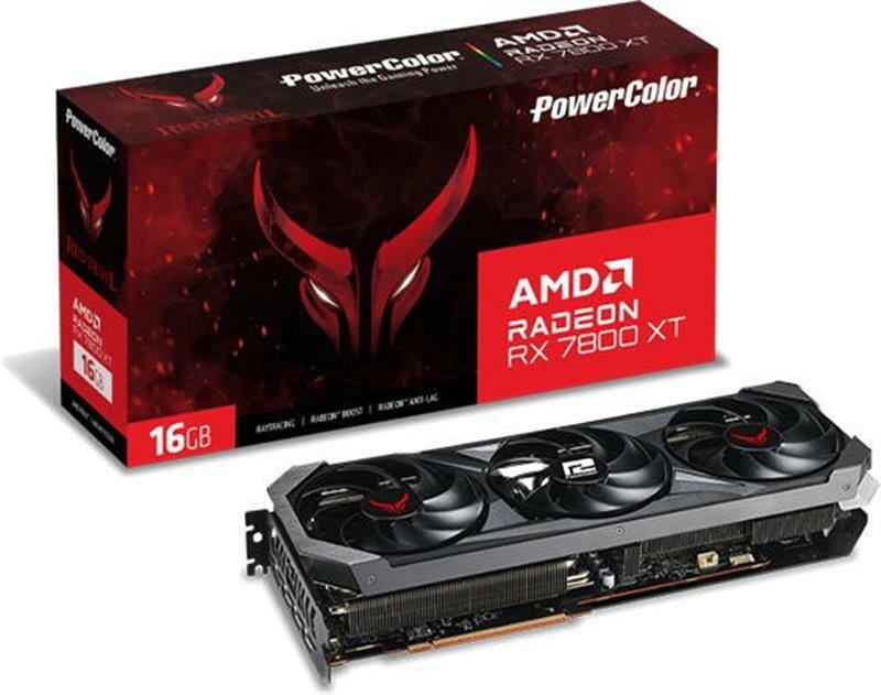 Відеокарта AMD Radeon RX 7800 XT 16GB GDDR6 Red Devil PowerColor (RX ...