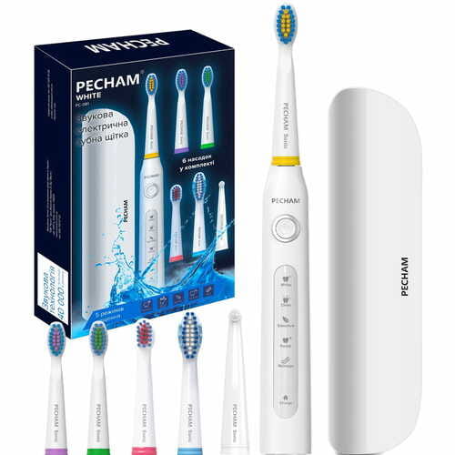 Електрична зубна щітка Pecham Travel PC-081 White купити в Харкові, Києві за ціною 815 ₴ грн