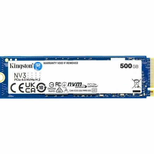 Накопичувач SSD 500GB M.2 NVMe Kingston NV3 M.2 2280 PCIe Gen4.0 x4 ...