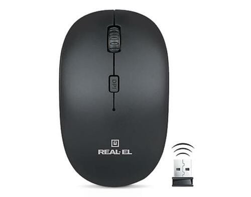 Миша бездротова REAL-EL RM-301 Wireless Black купити в Харкові, Києві ...