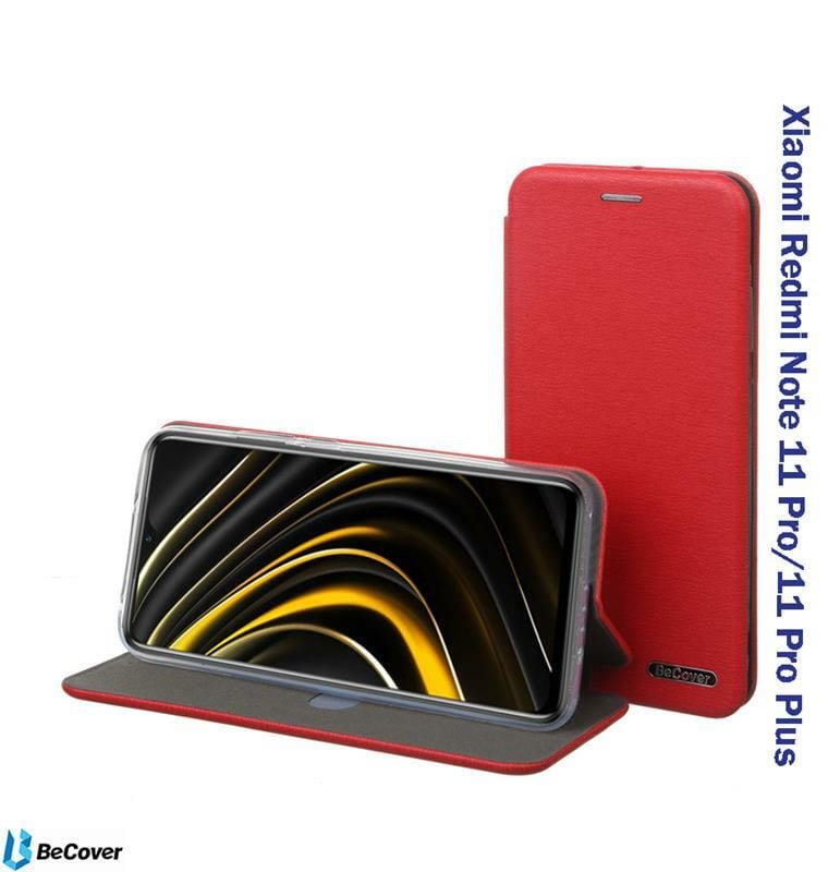 Чeхол-книжка BeCover Exclusive для Xiaomi Redmi Note 11 Pro/11 Pro Plus Burgundy Red (707019 ...