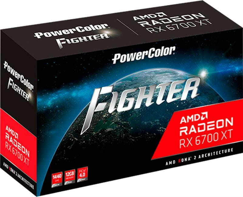 Видеокарта AMD Radeon RX 6700 XT 12GB GDDR6 Fighter PowerColor (AXRX ...